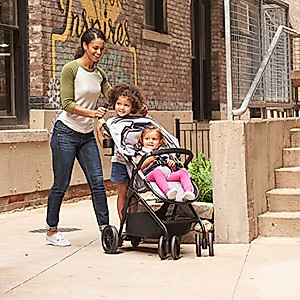 Evenflo Sibby Travel System with LiteMax 35 Infant Car Seat, Mineral Gray