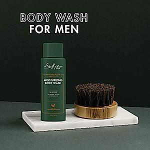 SheaMoisture Men Body Wash Cleanser to Clean and Hydrate Skin Raw Shea Butter and Mafura Oil Moisturizing 15 fl oz