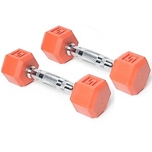 CAP Barbell Color Coated Hex Dumbbell, 5-Pound, Set of 2