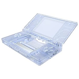 eXtremeRate Glacier Blue Replacement Full Housing Shell for Nintendo DS Lite, Custom Handheld Console Case Cover with Buttons, Screen Lens for Nintendo DS Lite NDSL - Console NOT Included