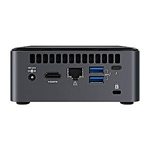 Intel NUC10 Mini PC, 10th Gen Intel i3-10110U, 8GB DDR4 SDRAM, 256GB PCIe NVMe M.2 SSD, Intel UHD Graphics, Wi-Fi 6, Bluetooth, HDMI, USB-C, Windows 10 Enterprise, Black