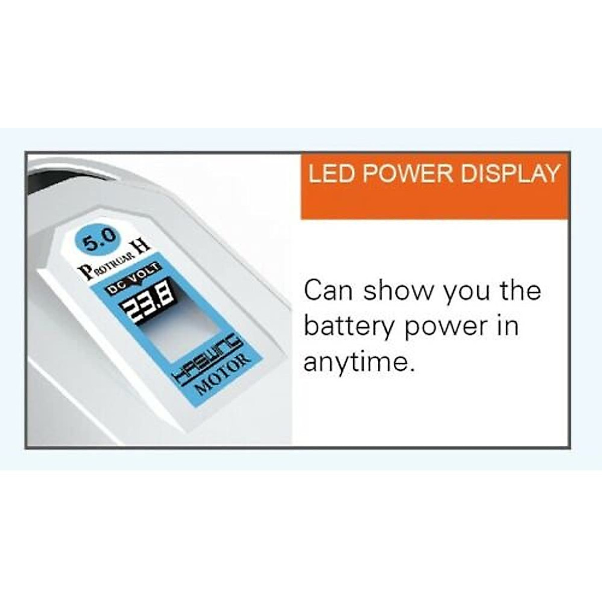 PARKHO HASWING Electric Trolling Motor – 24V 5 HP Power 31.5 Inch Shaft Ventura F 5.0 Brushless with Stepless Adjustable Speed Control and Safety Lanyard Boat Fishing Saltwater Freshwater