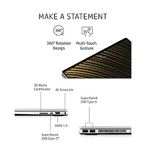 HP Pavilion x360 Convertible 15.6-inch Touchscreen Laptop, 11th Gen Intel Core i5-1135G7, Intel Iris Xe Graphics, 8 GB RAM, 512 GB SSD, HD Micro-Edge Display, Windows 10 Home (15-dq2020nr, 2020)