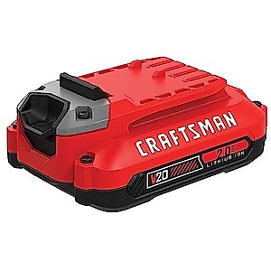CRAFTSMAN V20 Battery, 2.0 Ah, Lithium Ion Battery (CMCB202)