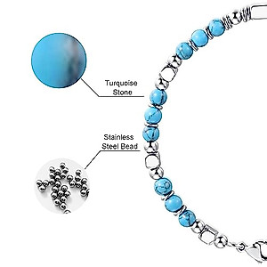 SIUMAL Boho Bracelets for Women,Boutique Gifts for Girls (Blue)