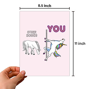 Ulbeelol Big Unicorn Boss Card, Humorous Birthday Card for Boss, Jumbo Size