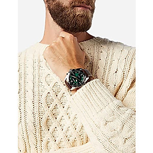 SEIKO Mens Analogue Kinetic Watch with Leather Strap SKA791P1