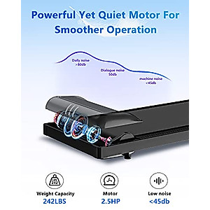 Walking Pad Under Desk Treadmill,Portable 2 in 1 Desk Treadmill for Home,Quiet Mini Walking Pad for Work from Home with Remote Control(𝐋𝐢𝐟𝐞𝐭𝐢𝐦𝐞 𝐖𝐚𝐫𝐫𝐚𝐧𝐭𝐲)