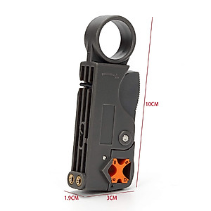 TLS.eagle BNC RG58 Plug Crimp Connector and Striping Crimp Tool for RG58/RG59/RG6 10 Pack Red