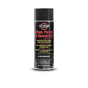 HI-TECH Vinyl, Plastic, Carpet Dye | Leather, Upholstery, Fabric Paint, Dark Gray (1 Pack)