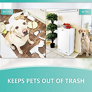 Northwood Calliger Tilt Out Trash Bin Cabinet or Laundry Hamper Solid Workmanship and New 2022 Design Cuts Assembly Time in Half! Hide Ugly Trash, add Countertop Space, Keep Pets Out!