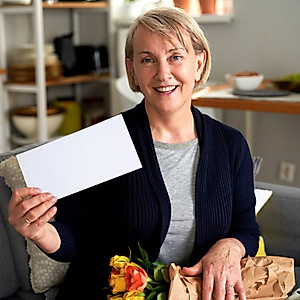 1000 Sheets Perforated Paper for Statements Invoices Gift Certificates Coupons 8-1/2" x 11" Letter Size Perforated Paper 20 lb 75 GSM 2 Horizontal Perfs 3 2/3" and 7 1/3" from Bottom