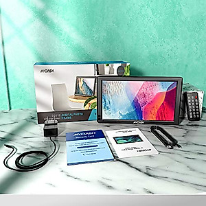 MYDASH - 10.1 inch Digital Picture Frame - Smart Photo Frame with Built-in 32GB Large Memory, IPS Screen, Auto Rotate, USB Flash Drive.