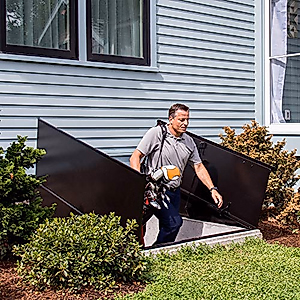 BILCO Size B Basement Door - Powder Coat Finish and keyed Lock kit (White)