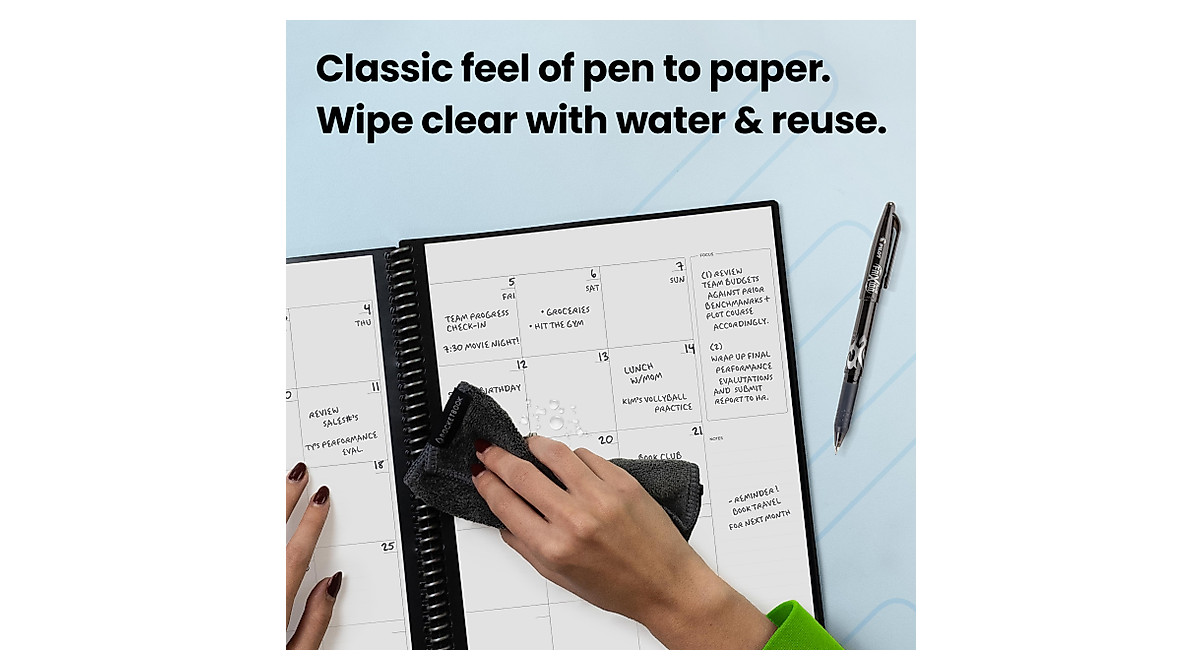 Rocketbook Smart Reusable Planner: Undated Everyday Organizer