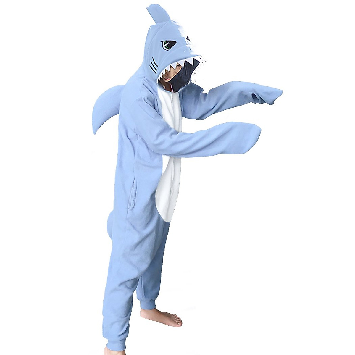 WOTOGOLD Animal Cosplay Costume Unisex Kids Shark Pajamas Blue Shark XS fit height 51'-55'