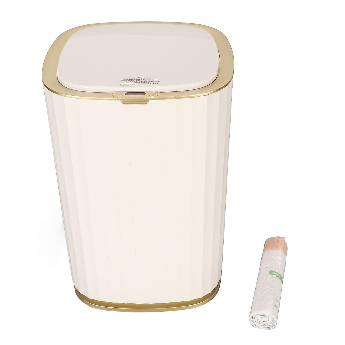 Tyenaza Automatic Trash Can,15L Waterproof Touchless Automatic Motion Sensor Trash Can, Slim Smart Trash Can, Rechargeable with Lids for Home Bedroom Office