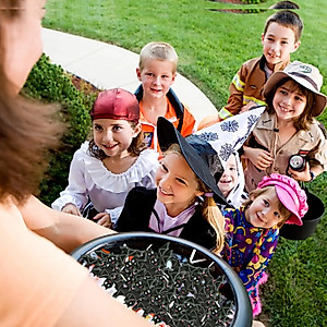 Generic 80 PCS Halloween Candy Decoration Cards Bat-Shaped Candy Cards Holder for Kids Halloween Sugar Decorative Paper Card for School Classroom Exchange Treat Halloween Party Supplies, Black