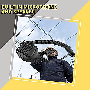 Retevis RT48 Shoulder Speaker Mic, IP54 Waterproof Microphone Compatible with Ailunce HD1 Retevis RT47 RT82 RT83 RT87 RT29 RB23 RT47V RB46 TYT2017 Walkie Talkies (1 Pack)