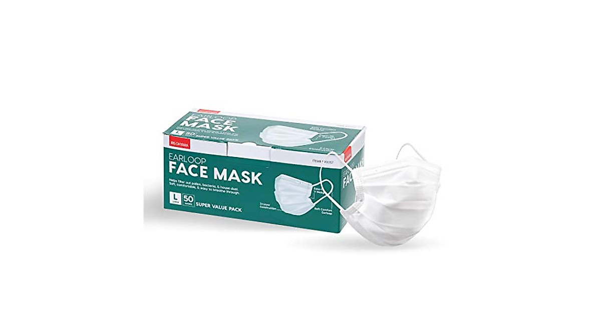 IRIS USA 50 PC Face Masks - Comfortable & Breathable