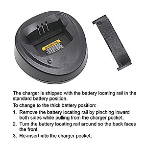WPLN4137 WPLN4137BR Charger Compatible for Motorola Radio CP200 CP200D PR400 EP450 DEP450 CP040 CP150 CP180 NNTN4497 NNTN4970 NNTN4851 WPLN4138