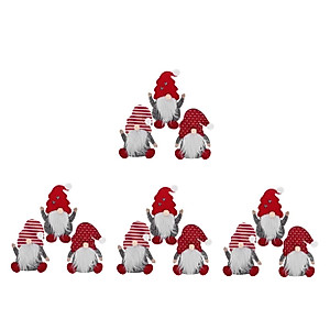 Kichvoe Christmas Cutlery Bags 12pcs Gnome Tableware Pouch Xmas Flatware Holder Cover Holiday Table Chopsticks Spoon Fork Pouches for Christmas Table Decoration