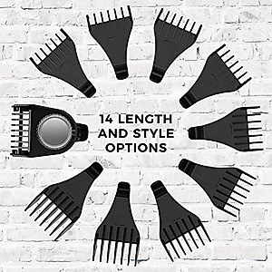 Remington Ultimate Precision Multigroomer Powered Hair Clipper, 6"x4"x2", Black