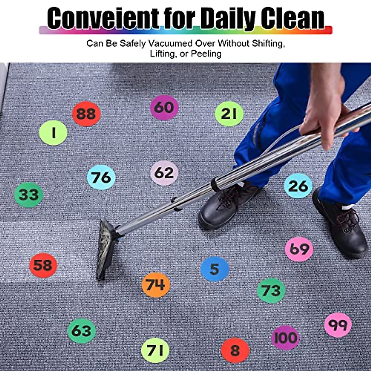 100 Pcs Colorful Carpet Markers for Classroom & Activities