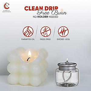 Candle Charisma Disposable Liquid Candles - Oil Tea Lights with Extended 8 Hour Burn Time - Dripless Liquid Candle, Smokeless Clean Burning Fuel, 180 PCS