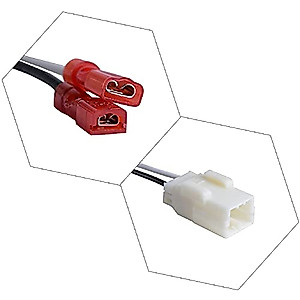 QTTECH 72-6514 4 Pack Wire Cable Wiring Harness for Jeep Chrysler Dodge Vehicles Speakers Adapter Connector Adaptor Plug