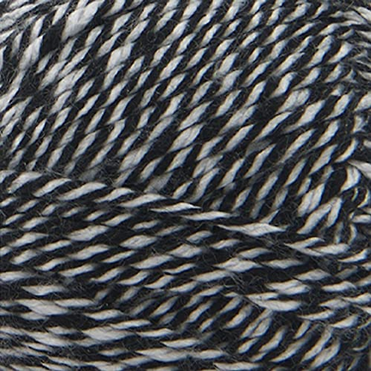 Lion Brand Yarn Basic Stitch Anti-Pilling Knitting Yarn, Yarn for Crocheting, 1-Pack, Black/White