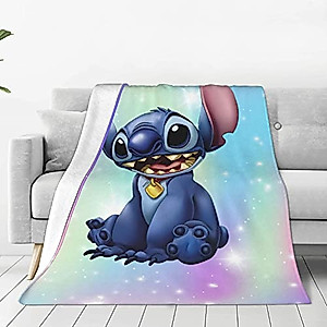 Ultra-Soft Cartoon Throw Blanket Fleece Blanket Comfortable Blankets Soft Cozy Warm Flannel Blankets for Living Room Couch Bed 60"X50"