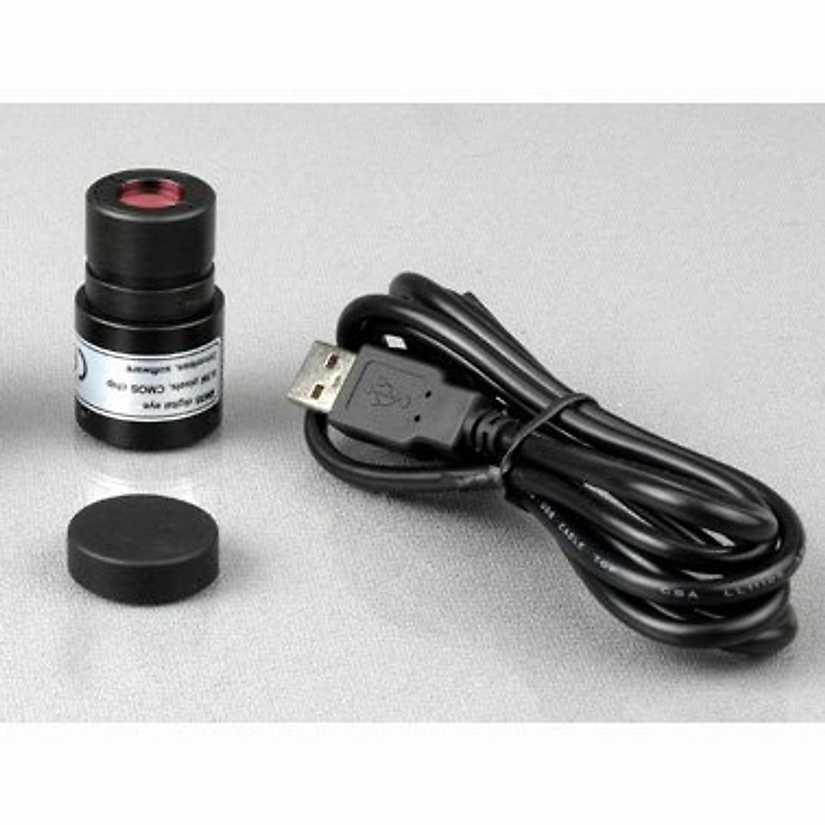 AmScope M150C-E-I 40X-1000X LED Cordless All-Metal Framework Full-Glass Optical Lens Student Biological Compound Microscope + Digital Camera USB Imager
