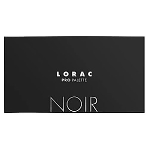 LORAC PRO Matte & Shimmer Eyeshadow Palette, Noir | Glitter | Mirror Compact | Cruelty Free, Gluten Free, Vegan