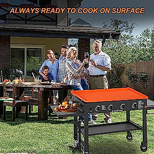 Silicone Griddle Grill Cover for Blackstone, Upgraded Full-edge 28" Heavy Duty Food Grade Mat, Protect Grade from Rodents Insects Debris and Rust, All Season Cooking Protective Cover (28 Inch)