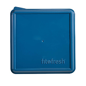 Fit & Fresh Divided Carrier with Removable Ice Lunch Pack, 5.75" x 6" x 3.625", Colors may vary