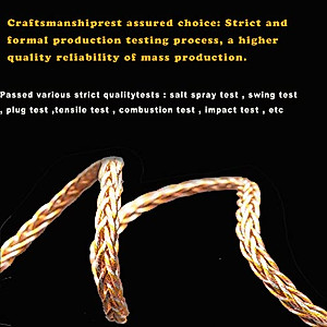 FEDAI Earphone Cable Upgrade 16 Core Silver Plated Copper Cable HiFi Headphones IEM Cable with 2 Pin for ES4 ZST ZSN AS10 ZS10 CCA C10 C16 ZSX ZS10 PRO AS16 ZSR TRN V80 V90 BA5C12(2.5mm,2pin)