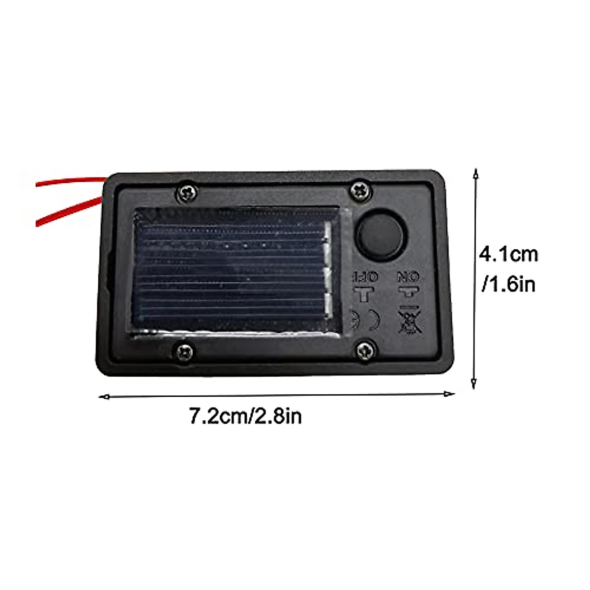 2Pack Solar Light Replacement Top of Solar Lantern,Waterproof Round Solar Panel,LED Solar Panel Lantern Lid Lights Bulb Replacement Part,Use for Outdoor Hanging Lanterns(Size:2Pack)