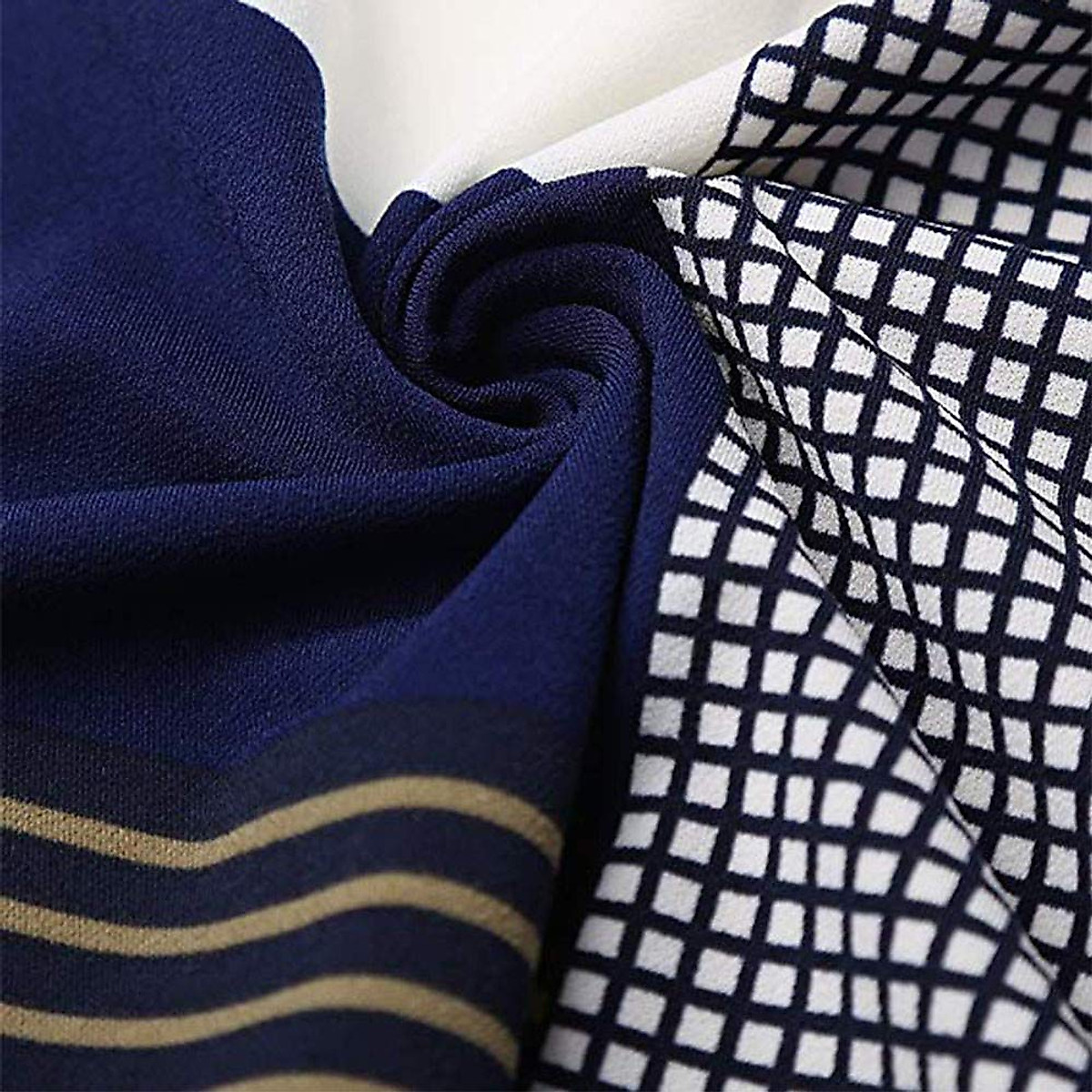 Aniywn Ladies Floral Printed Pullover Blouse Women's T-Shirt 3/4 Sleeve Plus Size Round Neck Tunic Top Blue