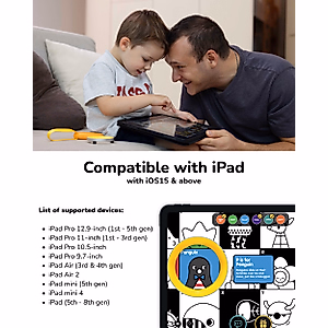 Peekabook Starter Kit, ABC Learning Educational Toy for iPad, Read Along Book Interactive Preschool Educational Game, Learning Toy Toddler STEM Toy Search Find it Travel Activity Yellow