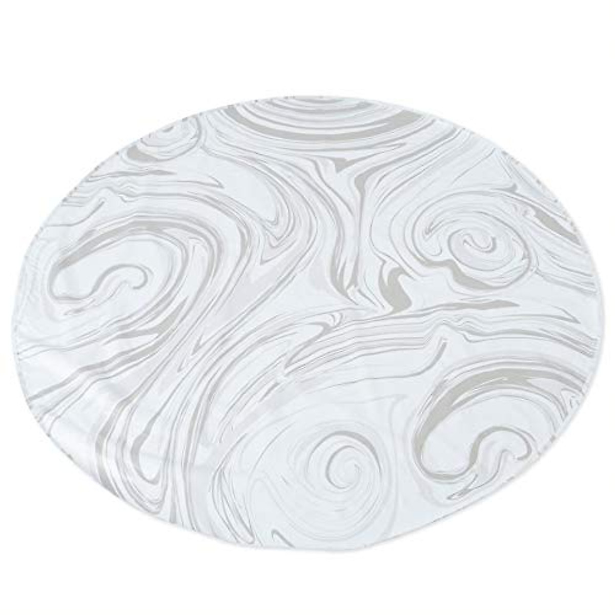 BooginHead SplatMat 52" Extra Large Waterproof Floor Mat for Under High Chair, Marble Swirl