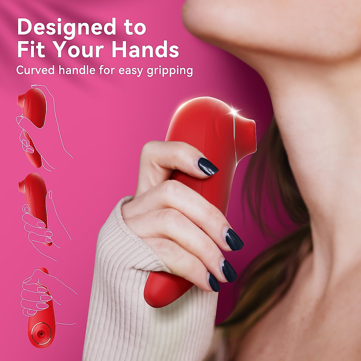 SOYIVE Sucking Vibrator Womens Sex Toys - Adult Toys Suction Vibrators for Female Women Couples Sex Toys with 9 Suctions G-spot Vibrator Clit Sucker for Nipple Vagina Stimulator Rose Adult Sex Toys