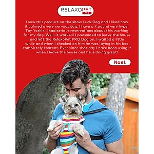RelaxoPet Pro Dog Relaxation System - Calming for Dogs Relaxation Device with Noise Motion, LED Indicator, Pro Timer - Portable Sound Machine for Dogs for Thunderstorms, Fireworks, & Travelling