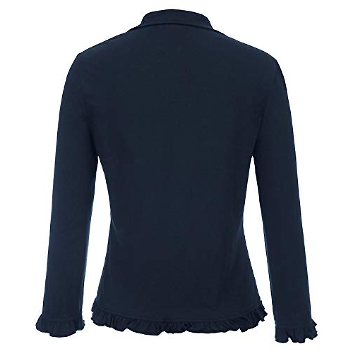 Women Casual Business Suit Blazer Jacket 3/4 Sleeve Open Front Cardigan Navy L