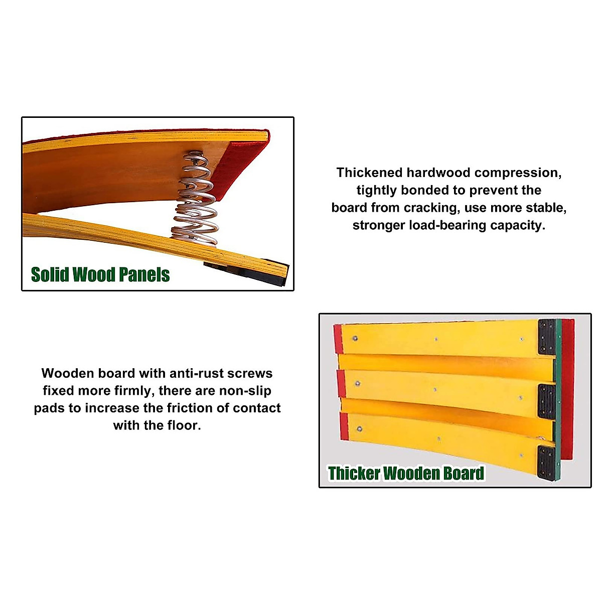 BIBOYA Gymnastics Springboard Vault Gymnastics Springboard for Kids, No Deformation Thickened Sport Equipment for School Training/Home, a Ramp for Kid's Toy Trucks