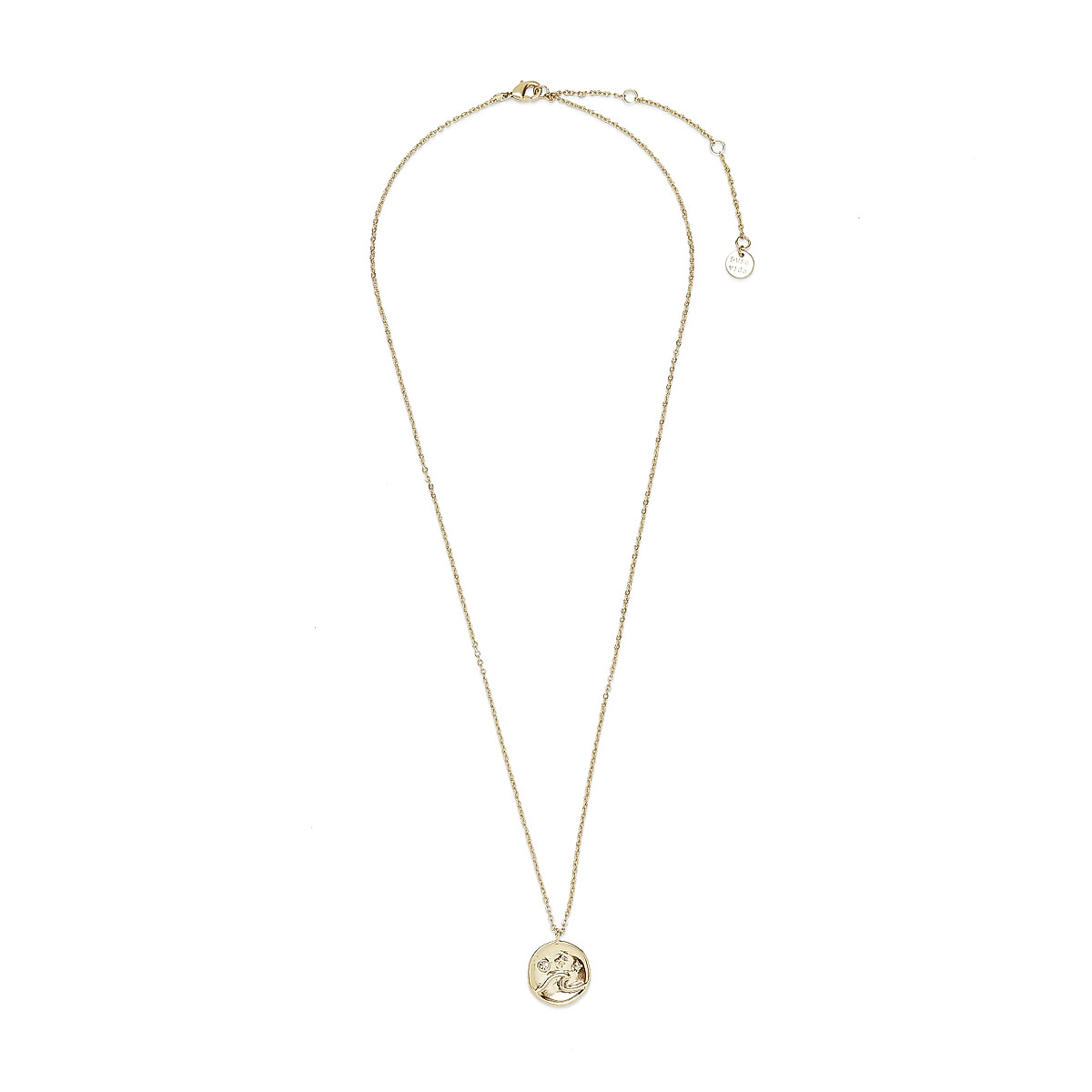 Pura Vida 18" Gold Plated Crystal Wave Coin Necklace - Handmade Statement Necklace with Czech Crystal - Gold Necklace for Women, Long Necklaces, Boho Jewelry for Women - 3" Extender