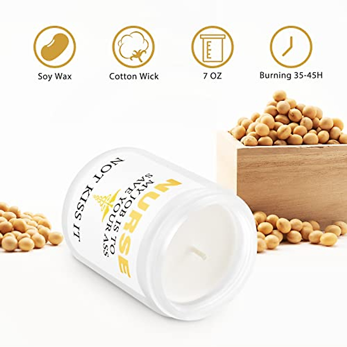 Nurse Gifts for Women, Funny Nurses Week Gifts for Friends Coworker, Nurse Appreciation Gifts, RN Nursing Gifts, Birthday Retirement Nursing School Graduation Gifts - Lavender Scented Candles