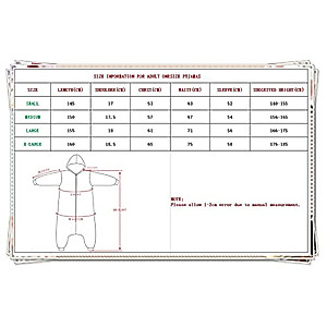 DELEY Unisex Adult Animal Sleepwear Warm Onesies Pajamas Cosplay Homewear Anime Costume