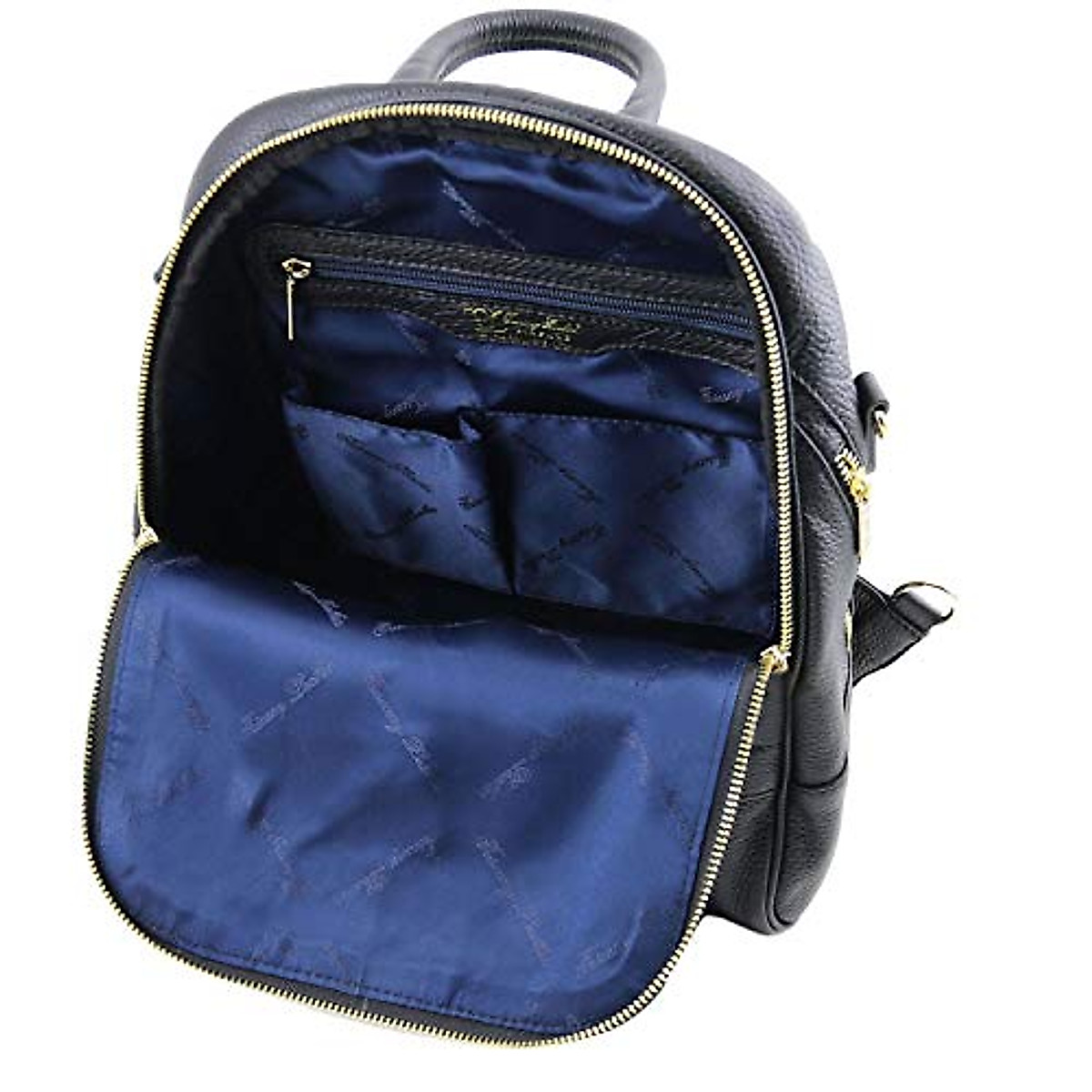 Tuscany Leather TLBag Soft leather backpack for women Black