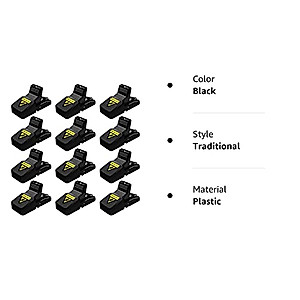 Mouse Trap Mouse Traps Indoor, Mice Traps for House Indoor, Mouse Traps Outdoor Quick Effective and Safe, Reusable Mouse Traps for House 12 Packs…